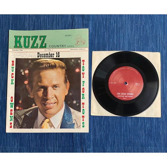 Accents | Signed Kuzz Country News Dec 1966 Buck Owens Guitar Record ...